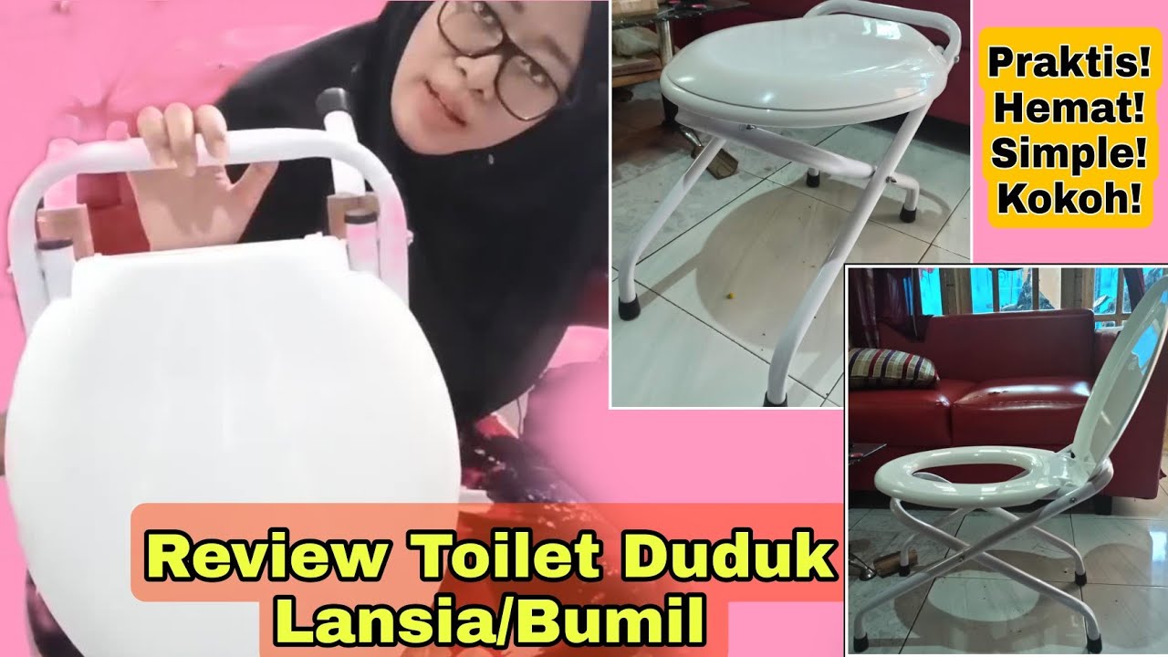 Kursi Toilet Kloset WC Duduk Portabel | Kursi Toilet Duduk UNBOXING ...