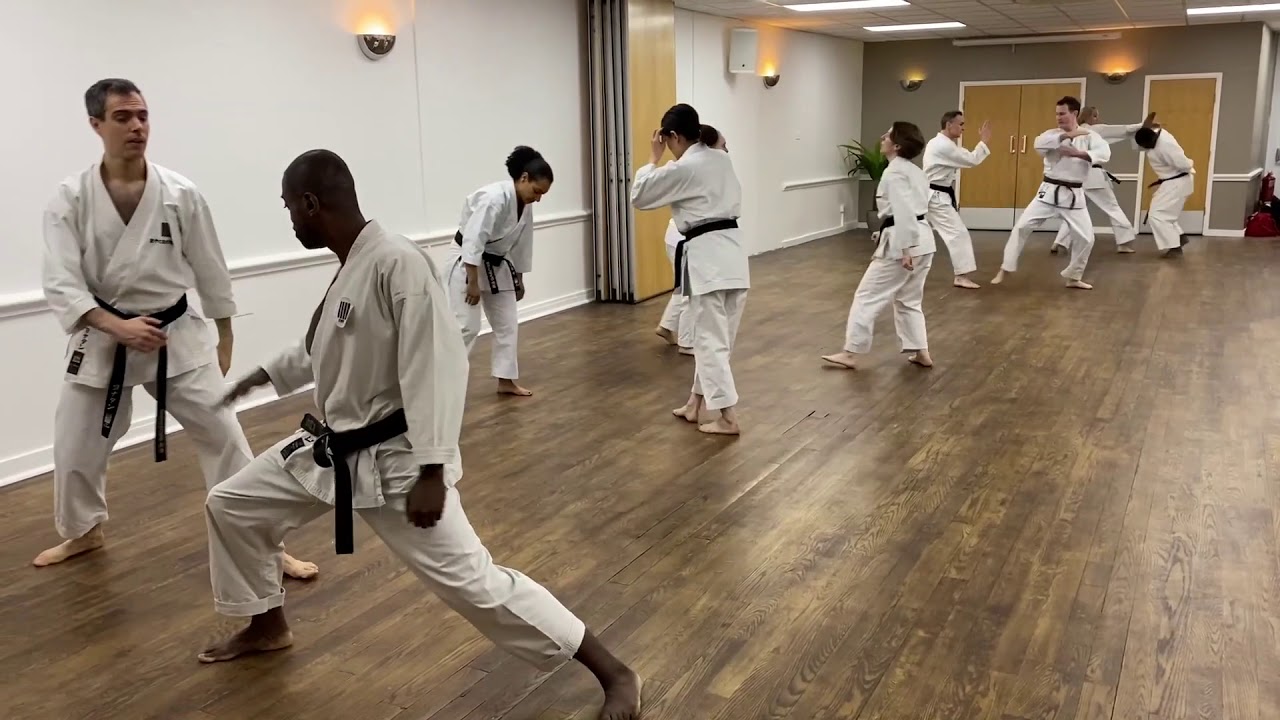 Sid Sensei teaching Taisabaki, shoto uchi with body rotation - YouTube