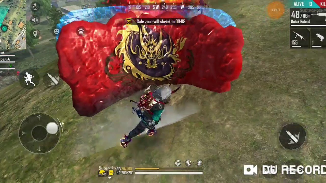 FREE FIRE RANKED GAMEPLAY WITH GLOBAL PLAYER - YouTube