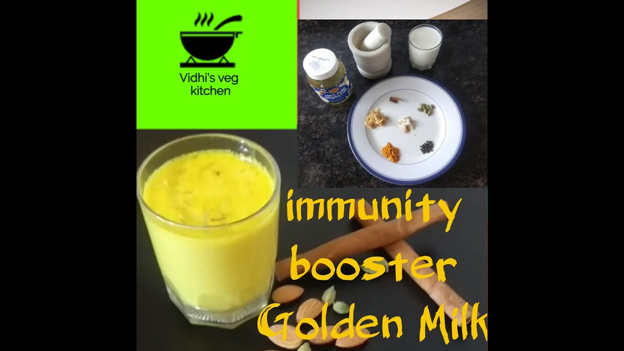 Easy way to boost immunity/ golden milk / turmeric milk recipe with ...