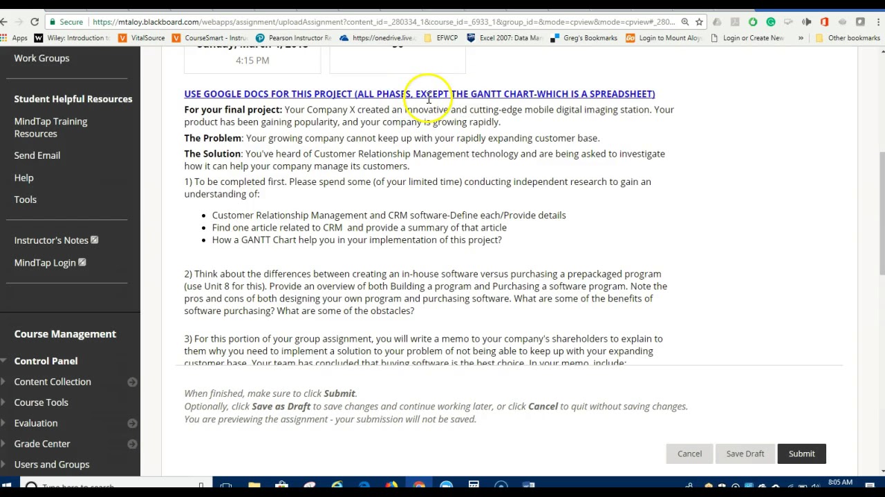 CS230 Overview of FInal Project 1 - YouTube
