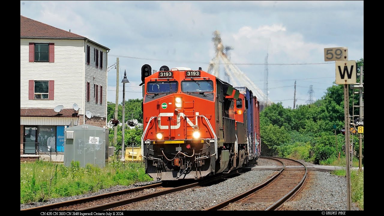 RAILREEL Starting Young CN 424 425 397 Ingersoll Ontario July 11 2024 ...