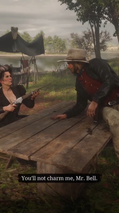 Micah flirting with Miss Grimshaw #rdr2 #reddeadredemption #reddeadredemtion2 - YouTube