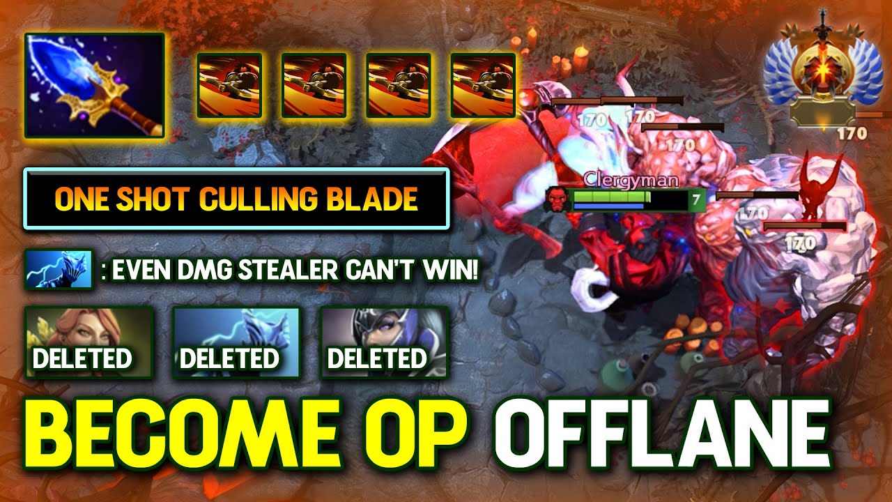 TRULY BECOME OP OFFLANE Axe With Aghs Scepter Item Build Brutal One ...