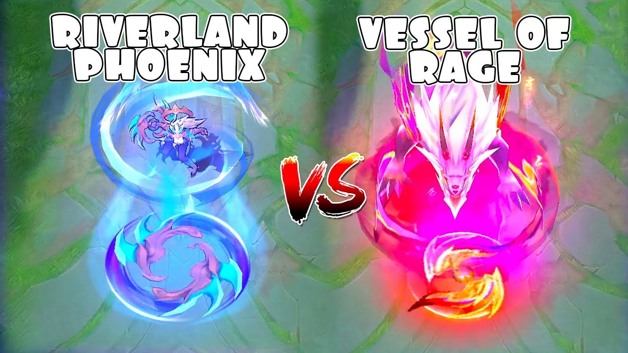 Hanabi Vessel of Rage VS Riverland Phoenix Skin Comparison - YouTube