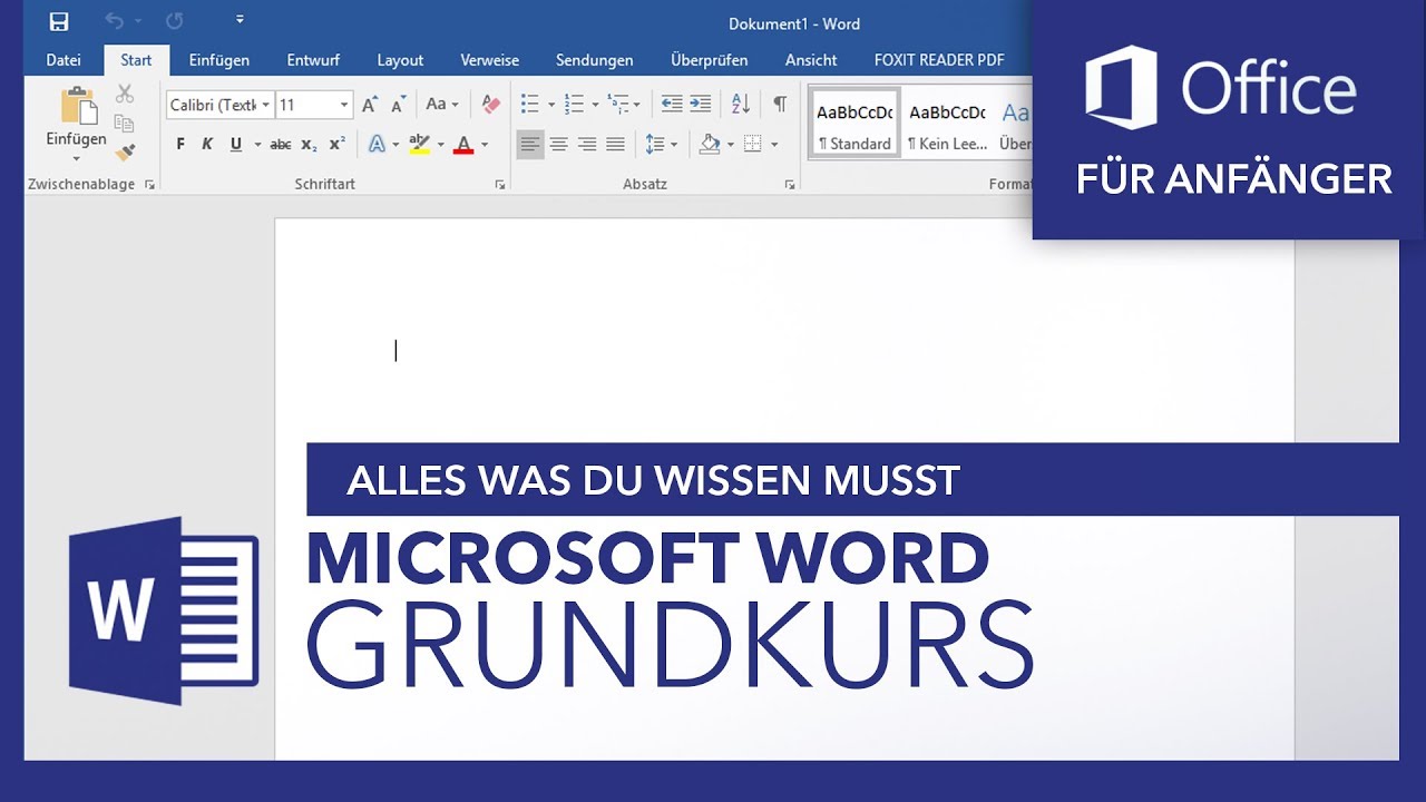 Microsoft Word (Grundkurs) Für Anfänger: Alles was du wissen musst ...
