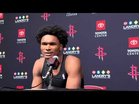 Houston Rockets Postgame: Amen Thompson talks career high