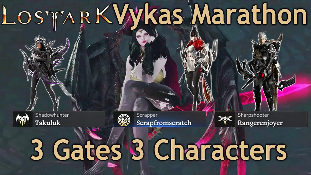 Vykas Alt Run Marathon (3 Gates 3 Characters) Shadowhunter, Scrapper ...