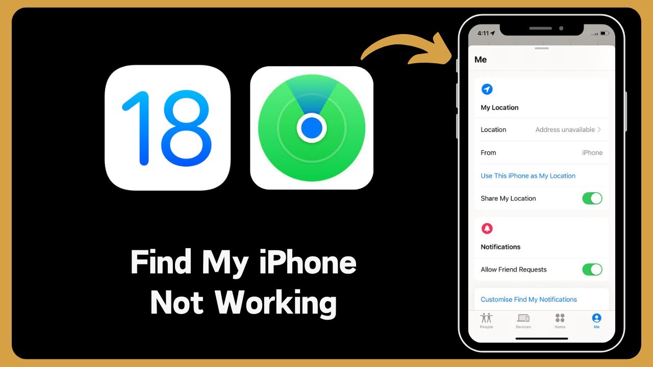 How to Fix Find My iPhone Not Working on iOS 18 - YouTube