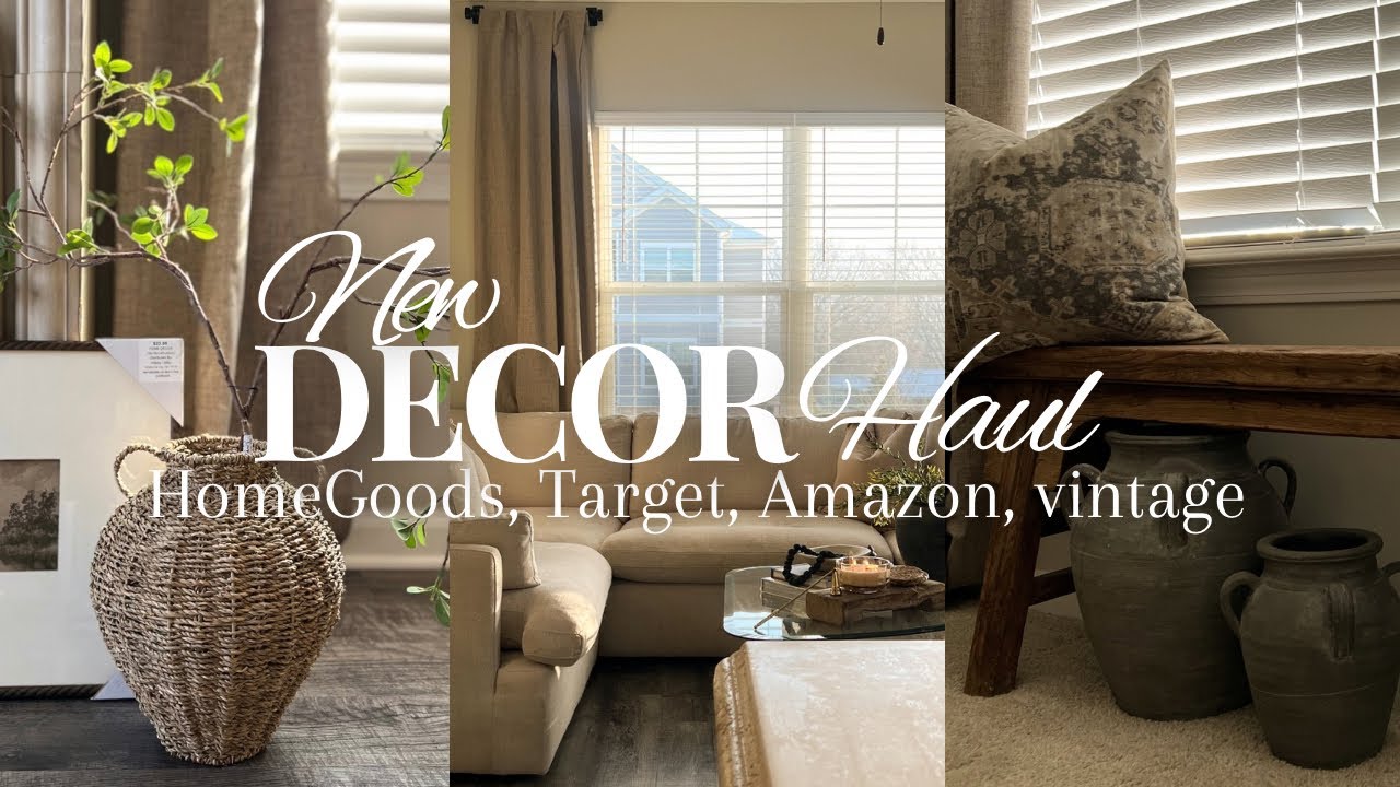 HOME DECOR HAUL 2025 | HomeGoods, Target, Amazon, vintage & antique ...