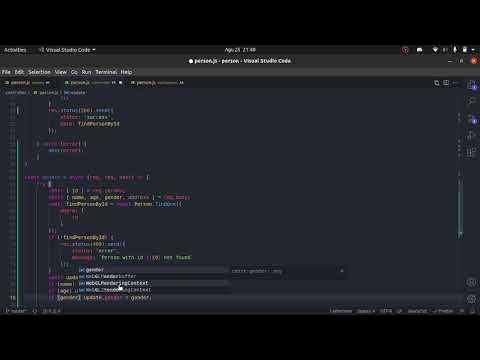 5. update data with express js orm sequelize - YouTube