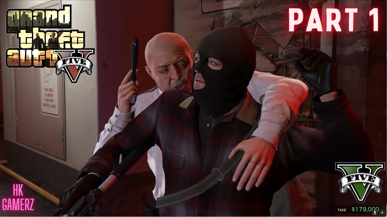 Grand Theft Auto 5 Gameplay Heist (GTA 5) Hk Gamerz - YouTube