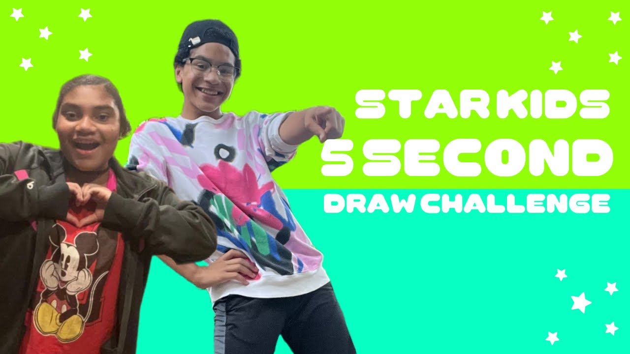 STAR KIDS - 5 Second Drawing Challenge (Challenge Video) - YouTube