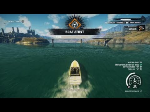Just Cause 4 - Boat stunt with map at Tallada: La Baza - YouTube