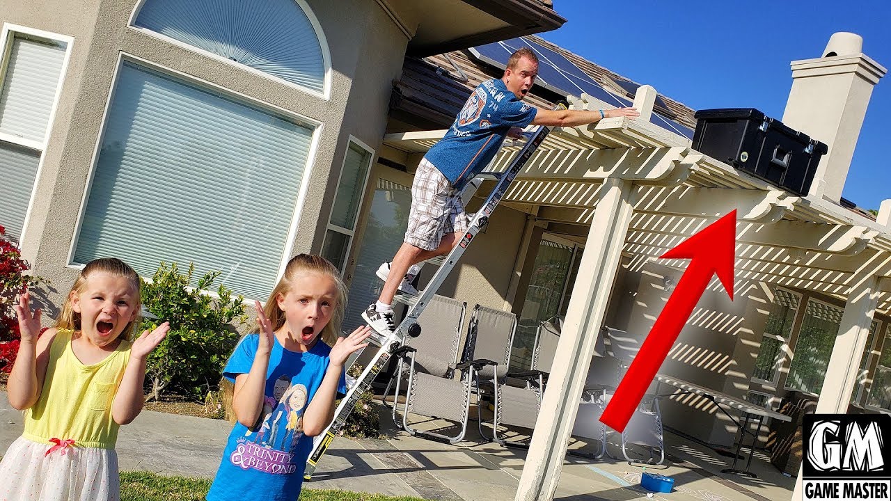 Game Master Drops Mystery Box on Our House!!! - YouTube