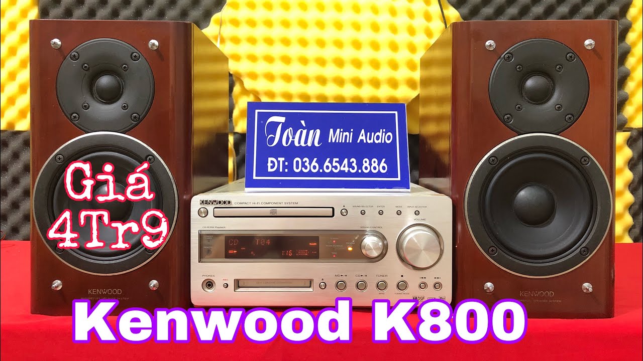 Đôi loa đáng giá từng đồng Kenwood K800 - Giá 4Tr9 cả ampli - Quá đẹp ...