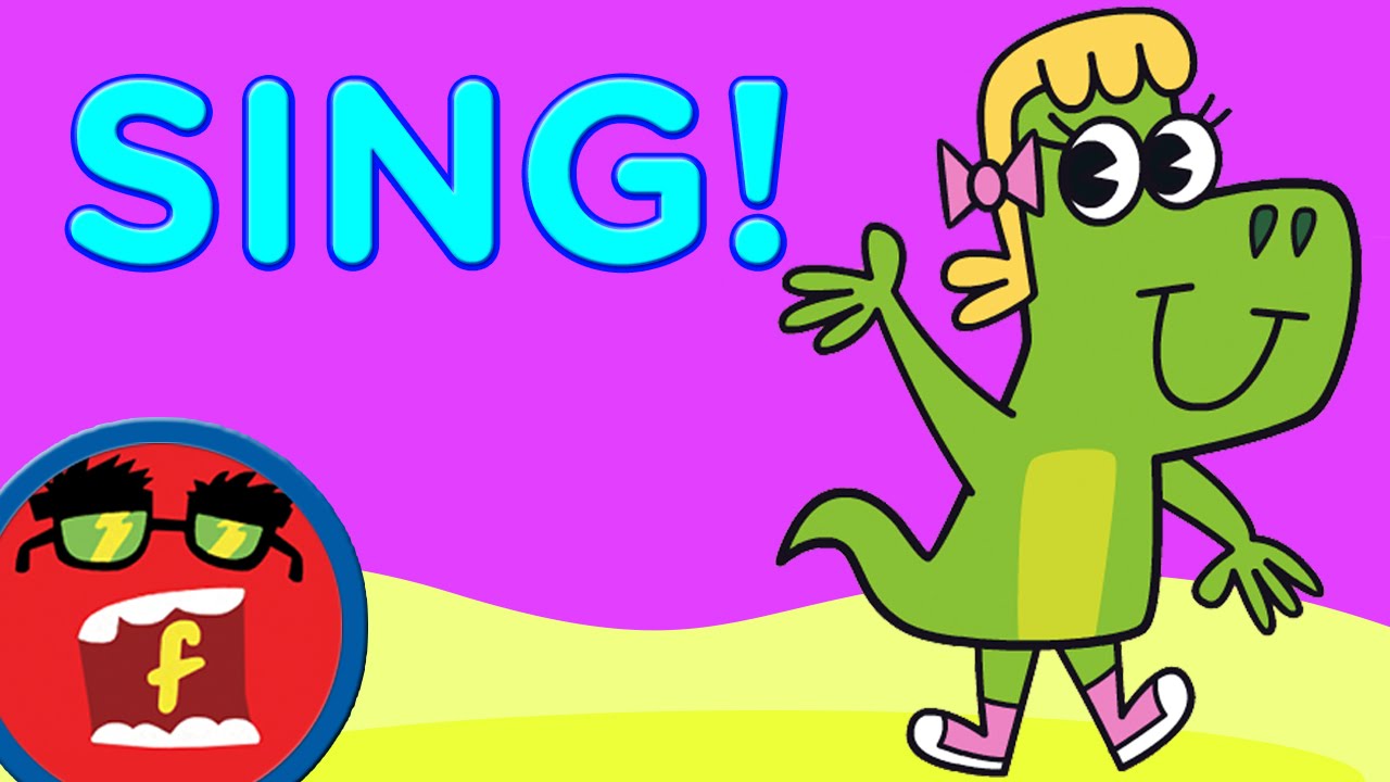 London Bridge | Fredbot Kids Songs | Lyric Video! (Lucy the Dinosaur ...