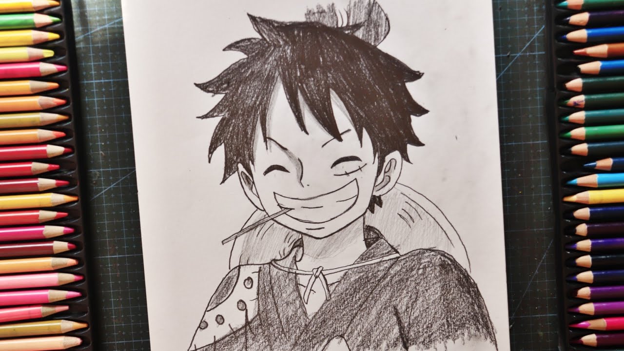 How to Draw Luffy || One piece || Anime Drawing Step By Step - YouTube