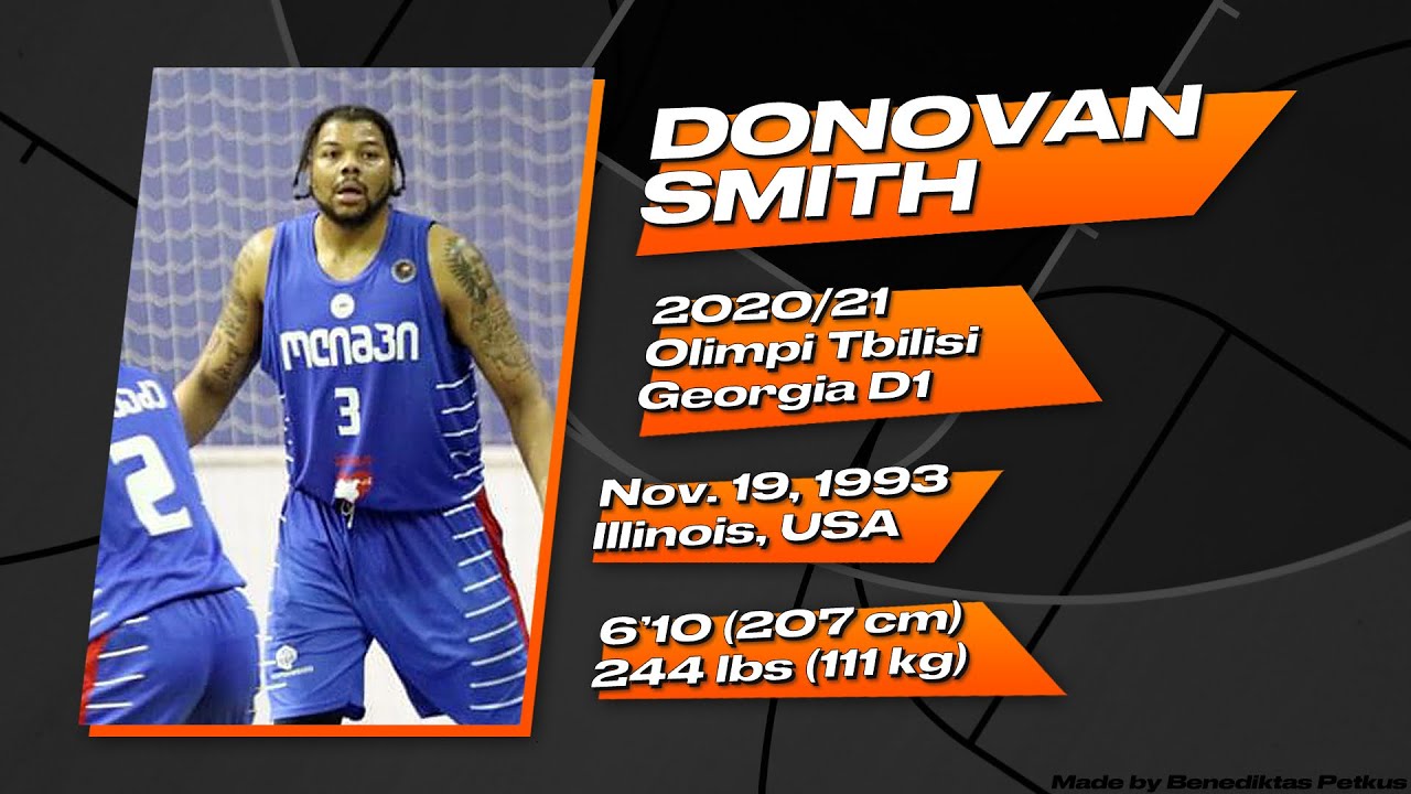 Donovan Smith #3 highlights | 2020/21 Olimpi Tbilisi (Georgia D1) - YouTube