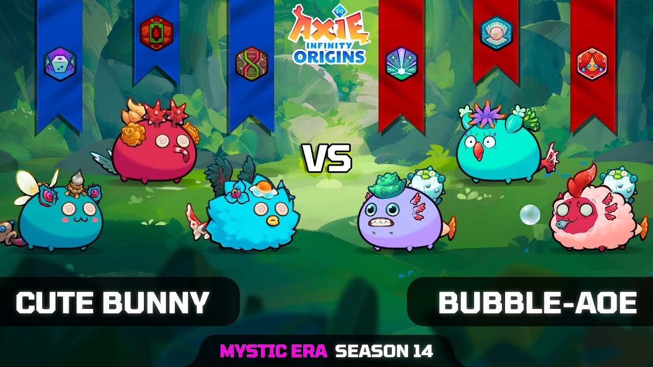 CUTE BUNNY vs BUBBLE-AOE | SEASON 14 | AXIE INFINITY ORIGINS - YouTube