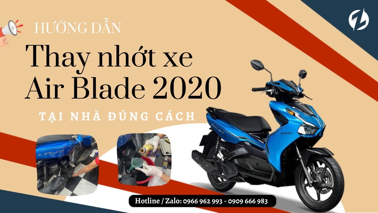Cách thay nhớt xe tay ga Air Blade 2020 tại nhà - YouTube