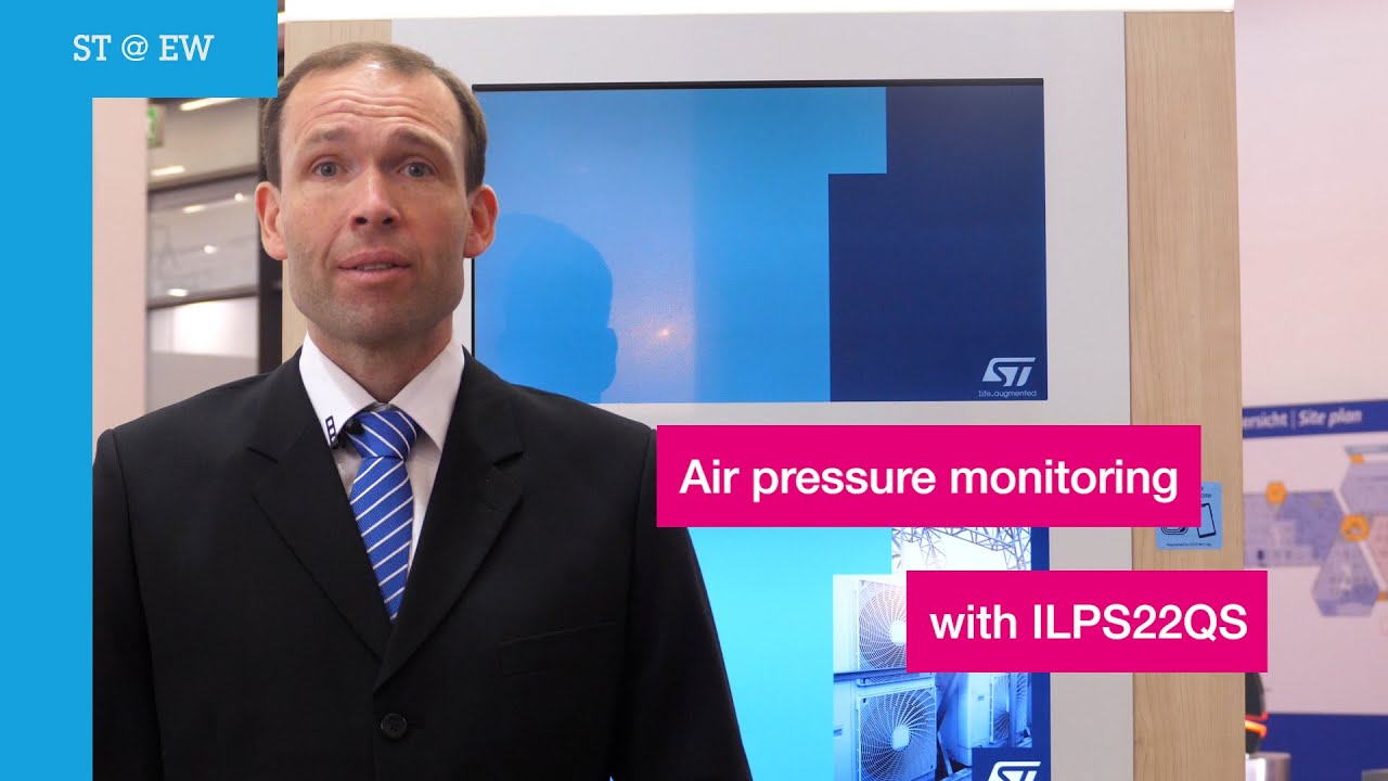 Air pressure monitoring with ILPS22QS - YouTube
