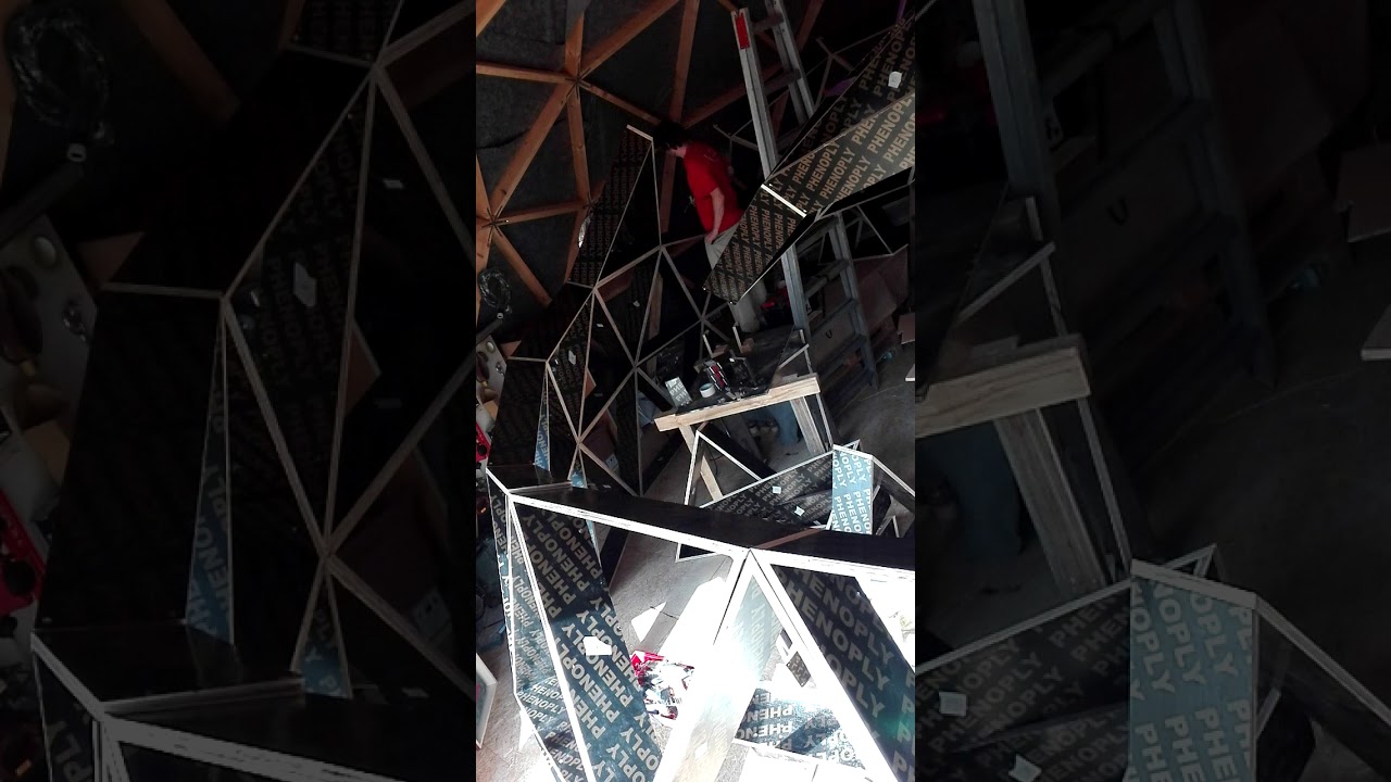 Geodesic dome connection type good karma - YouTube