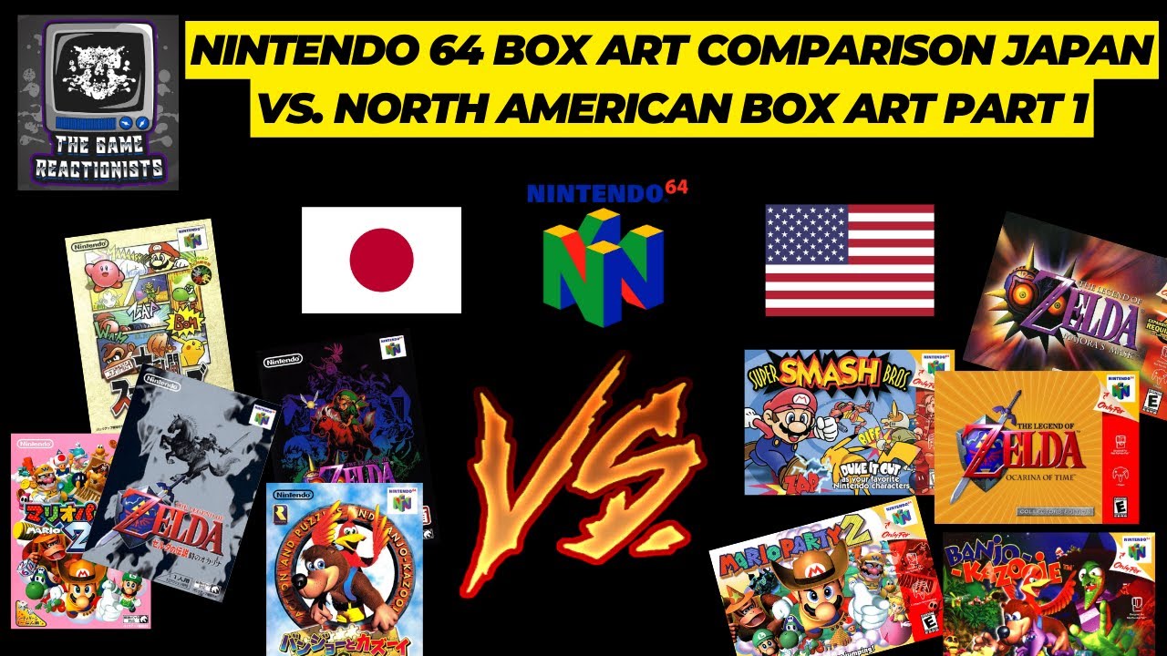 Nintendo 64 Box Art Comparison Japan Vs. North American Box Art Part 1 ...