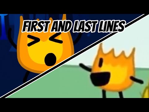 First and last lines of BFDI characters 2 - YouTube