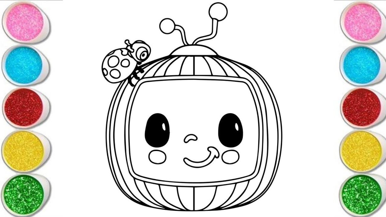 How to Draw a Cocomelon Drawing, Painting and Coloring for Kids and ...