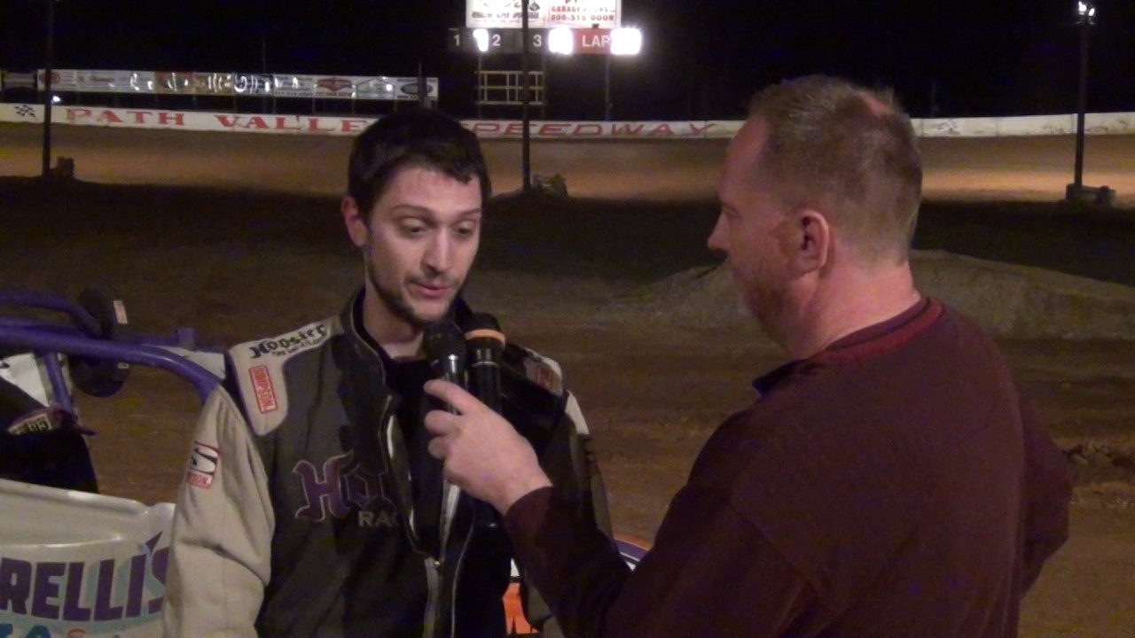 Todd Leonard in victory lane at Path Valley 3-24-17 - YouTube