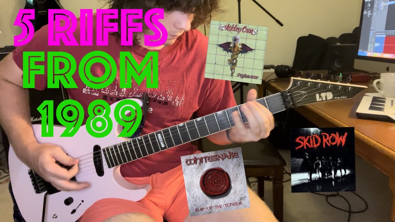 80s Rock: 5 Iconic Guitar Riffs from 1989 - YouTube