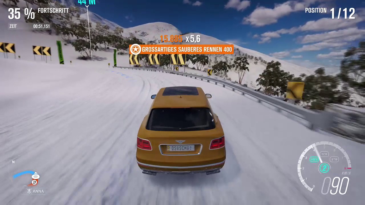 Forza Horizon 3 Blizzard Mountain Devils Corners mit 2016 Bentley ...
