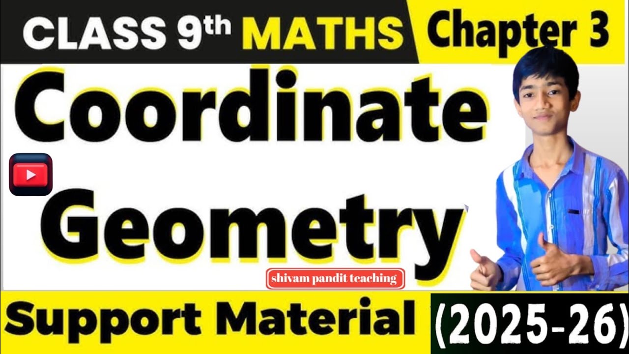 Class 9 math chapter 3 coordinate geometry support material 2025-2026 ...
