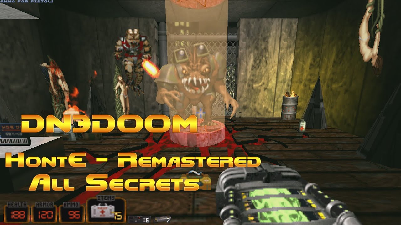 DN3DOOM HontE - Remastered Map10 - Map11. Прохождение со Всеми ...