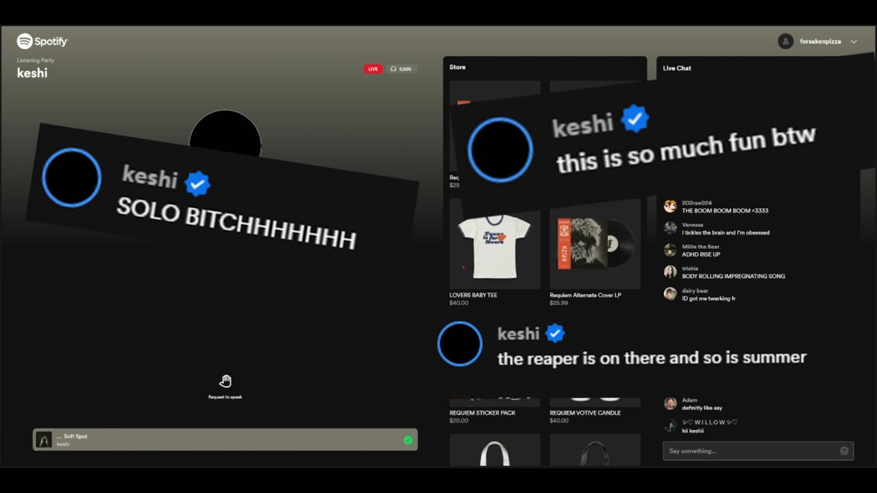 keshi Spotify Listening Party 18/09/2024 - YouTube