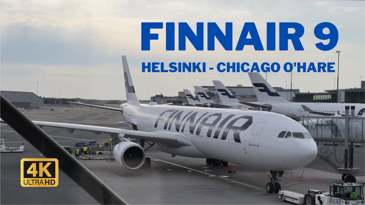 helsinki to chicago on finnair business class - YouTube