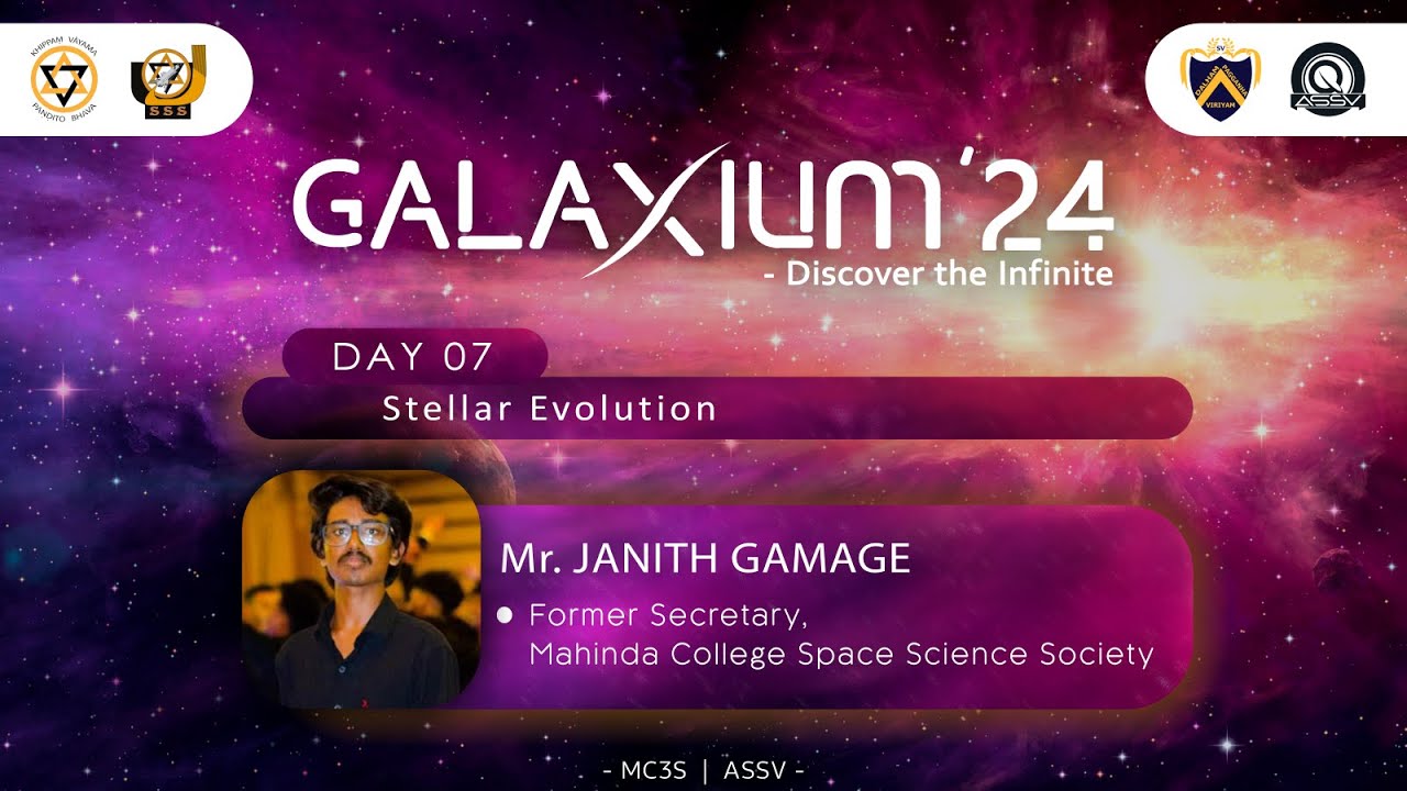 GALAXIUM'24 Lec#7: Stellar Evolution - YouTube