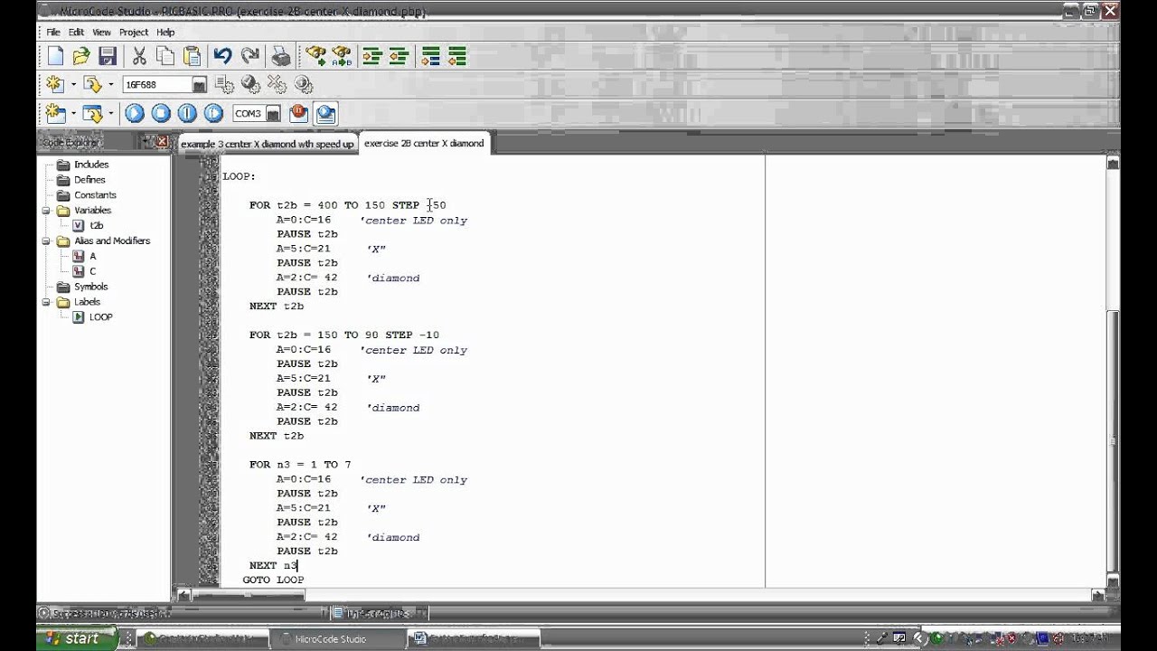 PIC BASIC PRO for the Awesome Cube part 3 - YouTube