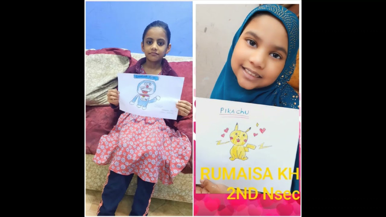 CCA | Drawing and Colouring Activity by Class 2 (Girls) SPGS - YouTube