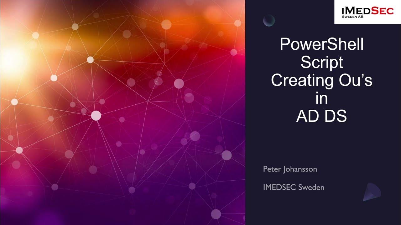 PowerShell Script Creating Ou’s in AD DS - YouTube