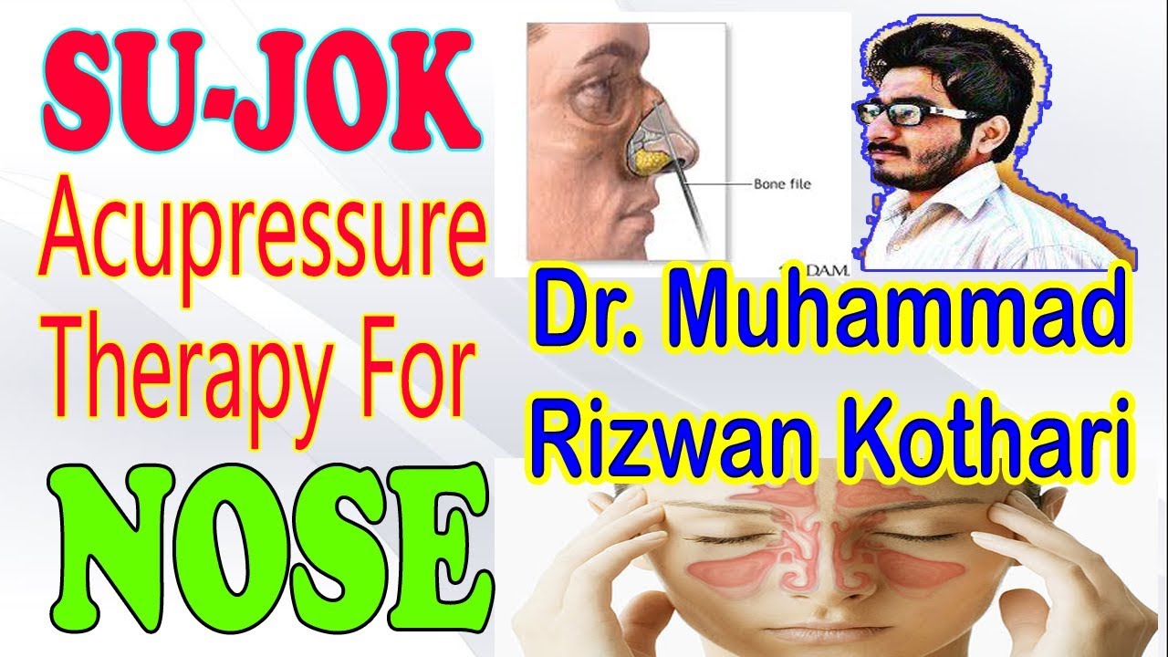 SUJOK THERAPY || ACUPRESSURE POINTS || Color Therapy FOR NOSE DISEASES ...