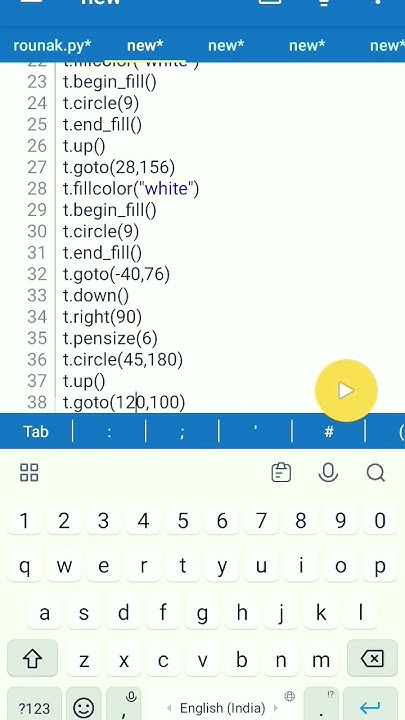making a smile emoji in python 🐢🐢turtle #shorts #python #trending #bgm #coding - YouTube