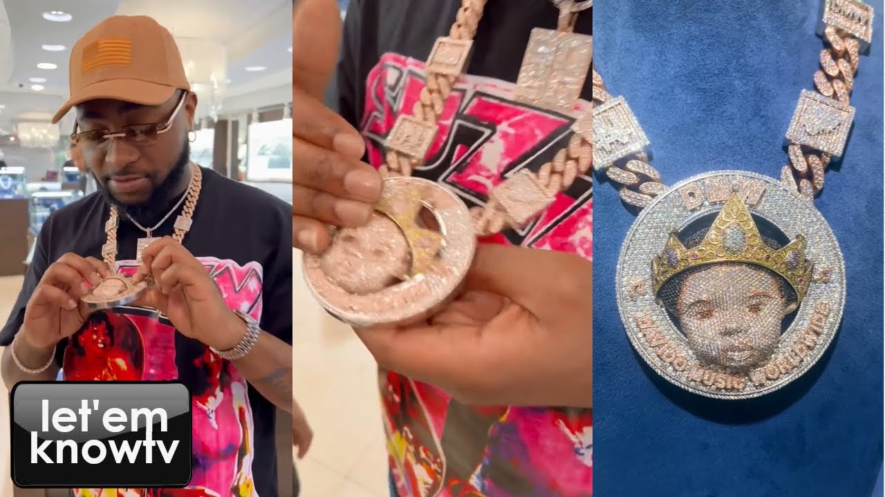 Davido Breaks Down His Iconic Diamond Chain Of His Daughter As He ...