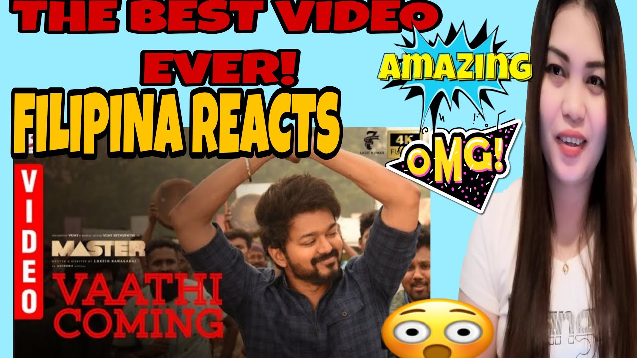 Master - Vaathi Coming Video | Thalapathy Vijay REACTION!! - YouTube