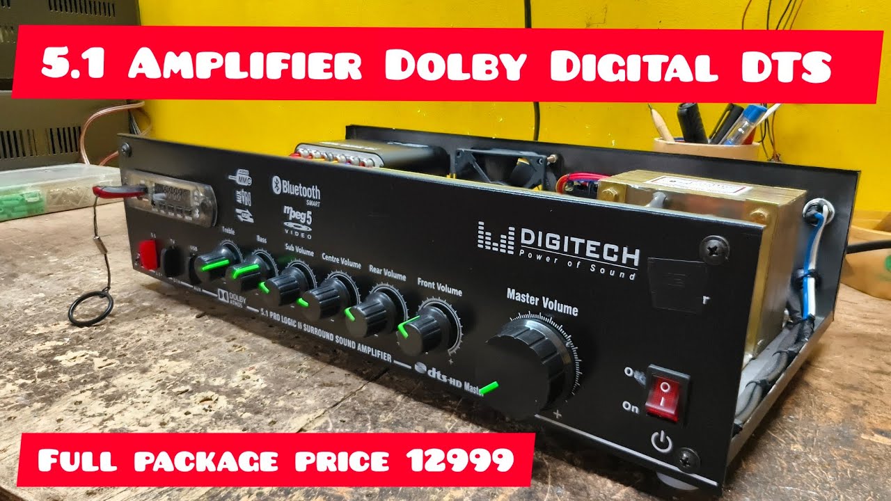 5.1 Amplifier with Dolby Digital DTS | Manual Amplifier Full package ...