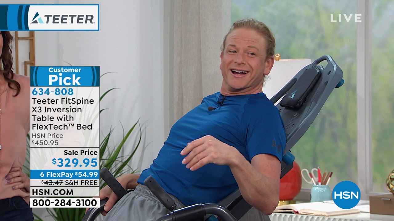 Teeter FitSpine X3 Inversion Table with FlexTech Bed - YouTube