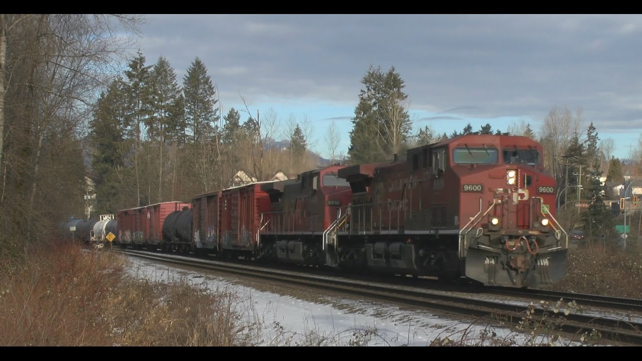 RailfanBC: CP 9600 at Maple Ridge + More (2017-01-15) - YouTube