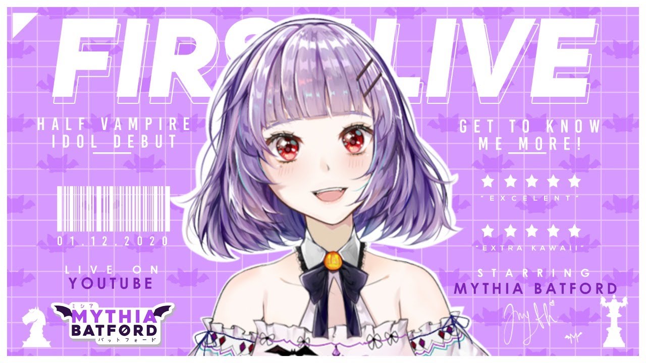 01 】 Vampire VTuber Debut! Come and Get to Know Me More! 『 Mythia ...