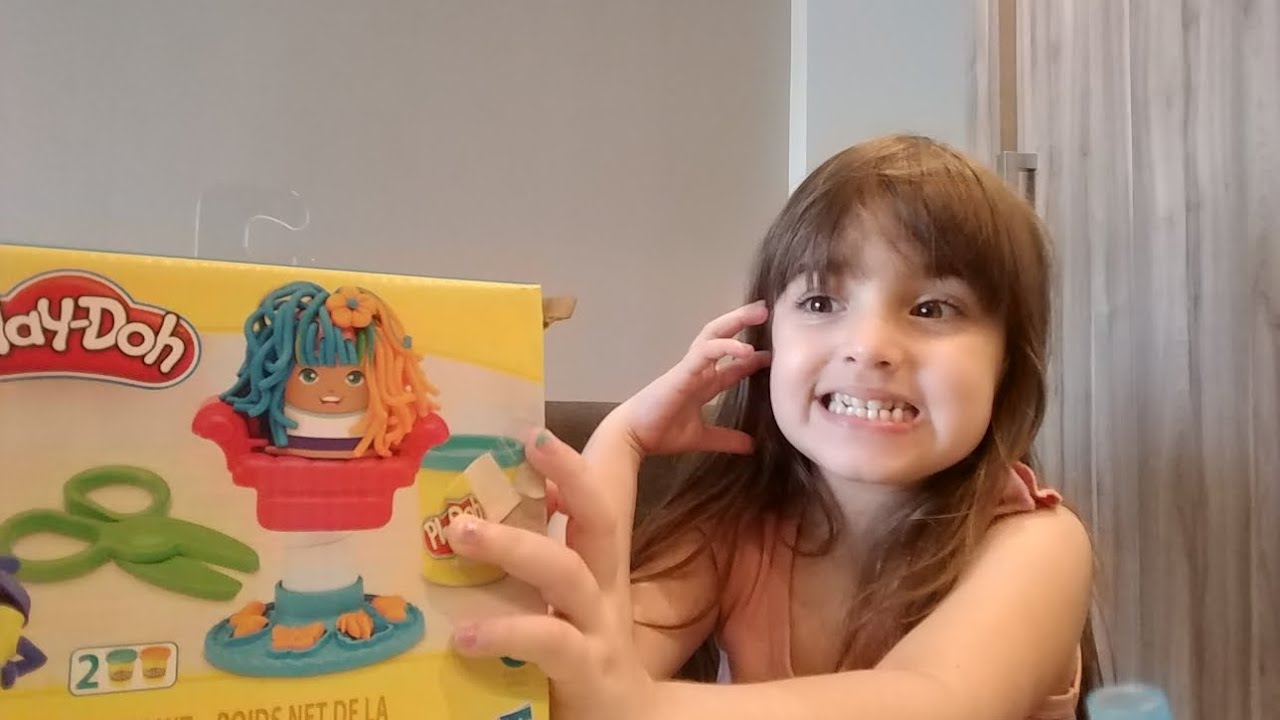 Salão de Beleza da play-doh mini kit corte maluco crazy cuts - YouTube